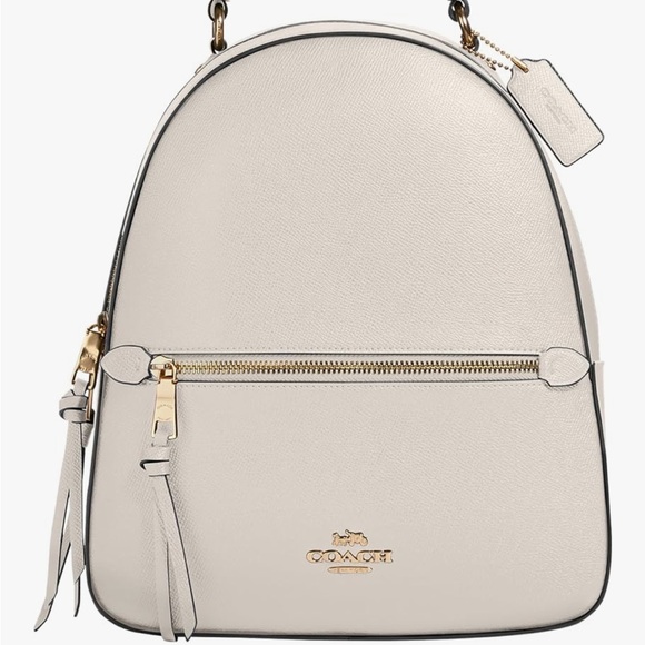 Coach | Bags | Coach Ivory Backpack With Gold Accents | Poshmark